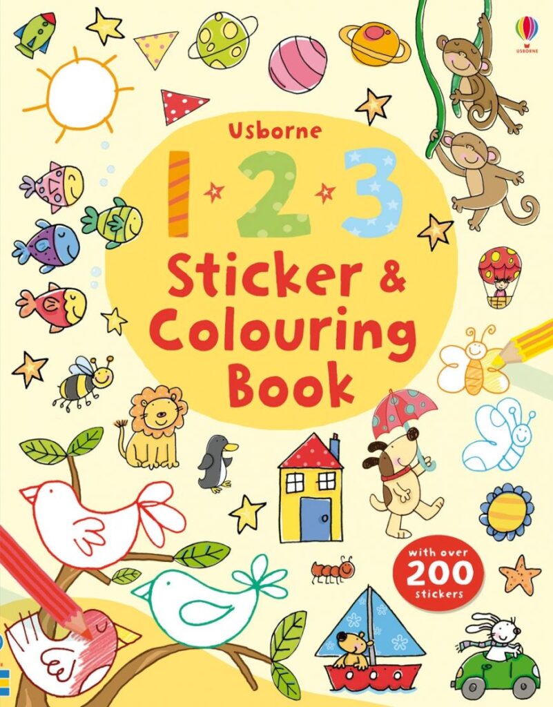 123 Sticker and Colouring book – قرية الحكايات